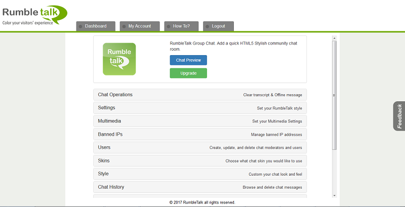 New Admin Panel - Introducing the All New Way to Customize RumbleTalk!